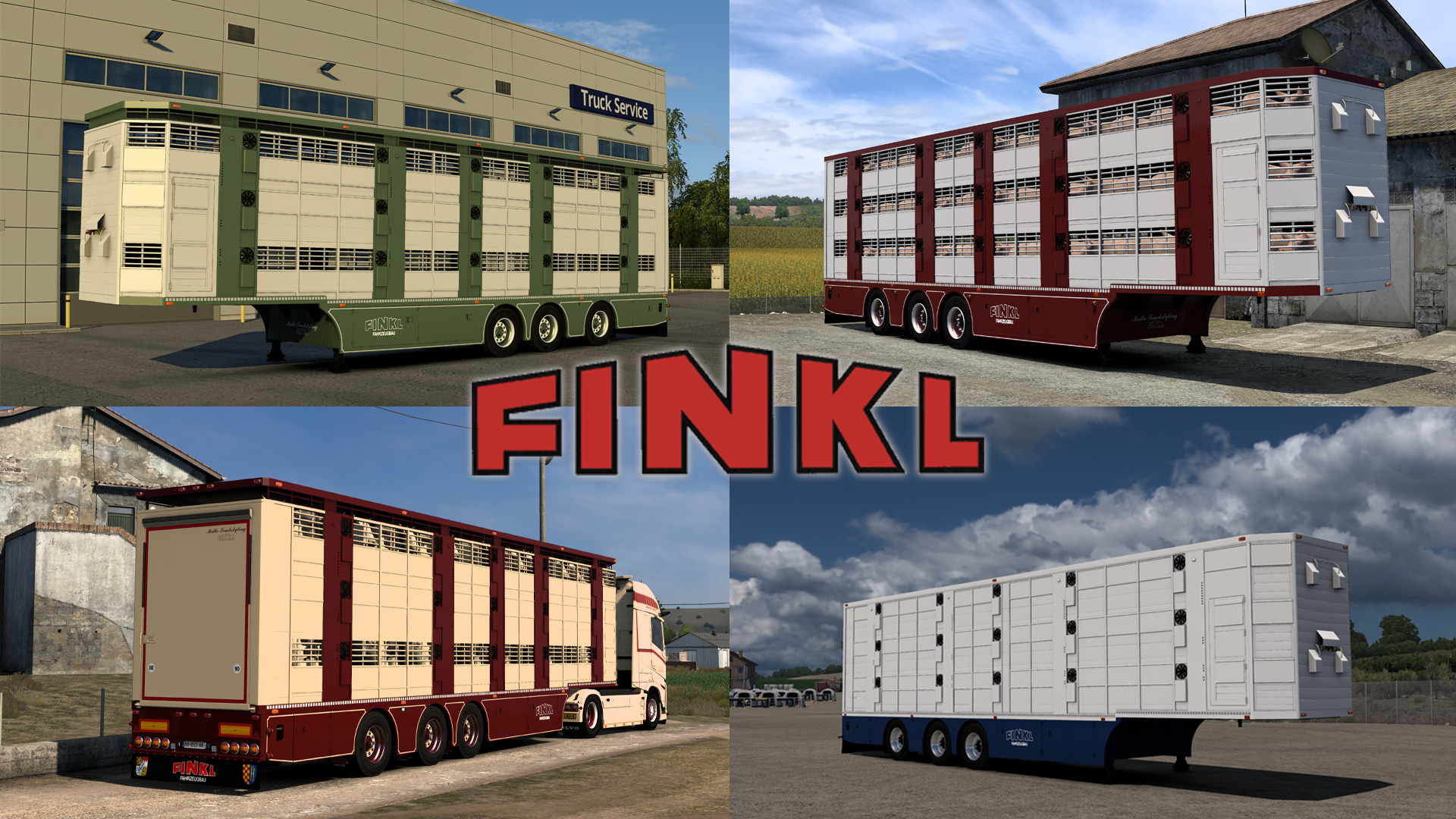 Finkl livestock ownable semitrailer - 3 floors – Matte Truckstyling